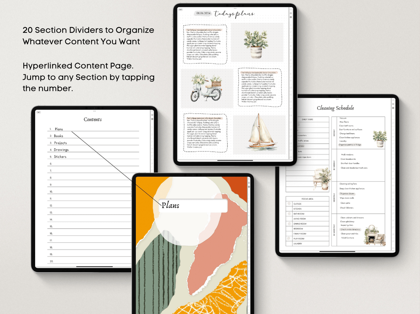 Abstract Digital Bullet Journal — Joyfully Paperless