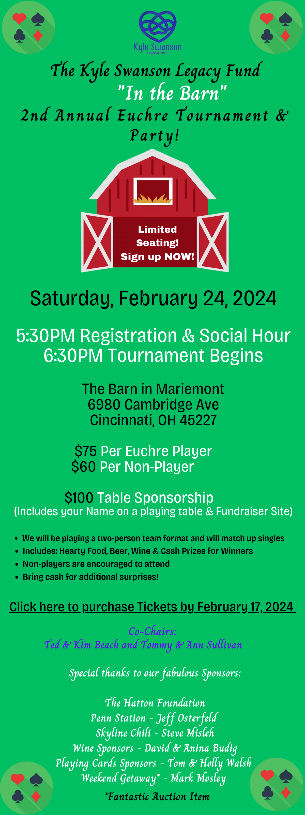 Events — Kyle Swanson Legacy Fund