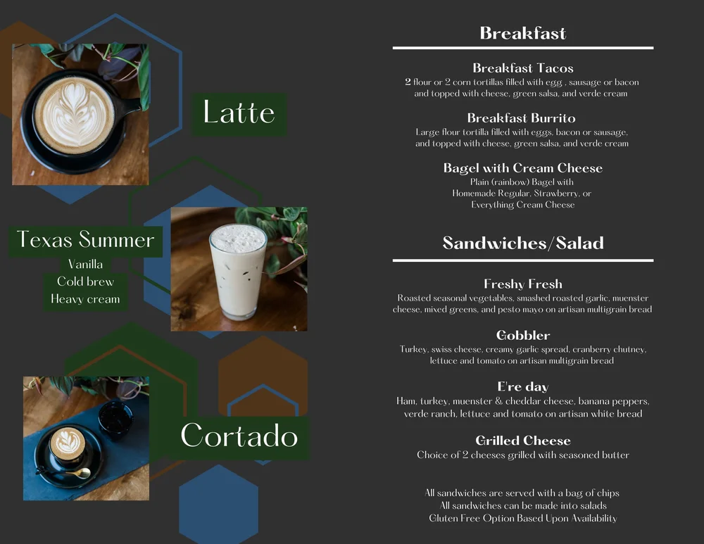 Menu — Coffee Sherman, Tx | The White Rabbit Coffee House