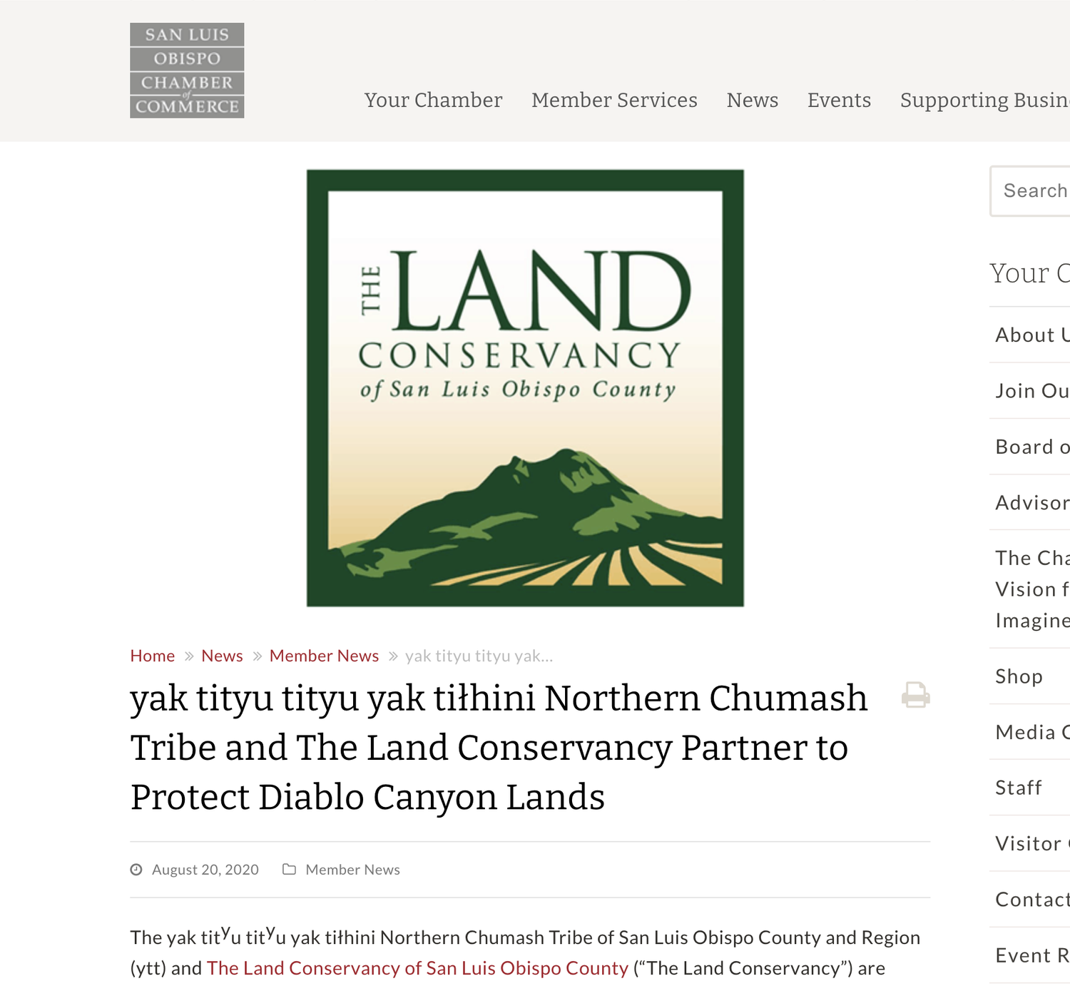 News — YTT Northern Chumash Tribe