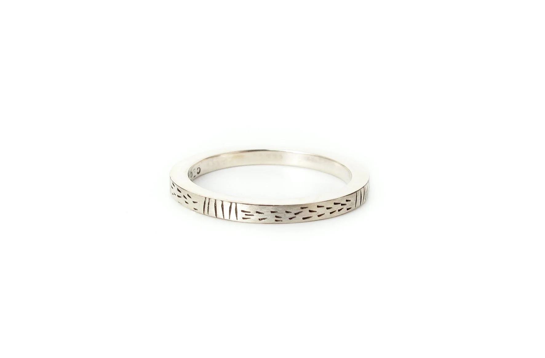 Fine Lines Silver ring — Susan Ewington Jewellery