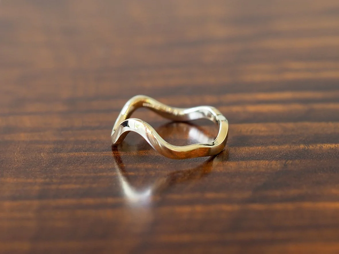 Meander Yellow Gold Band Ring — Susan Ewington Jewellery