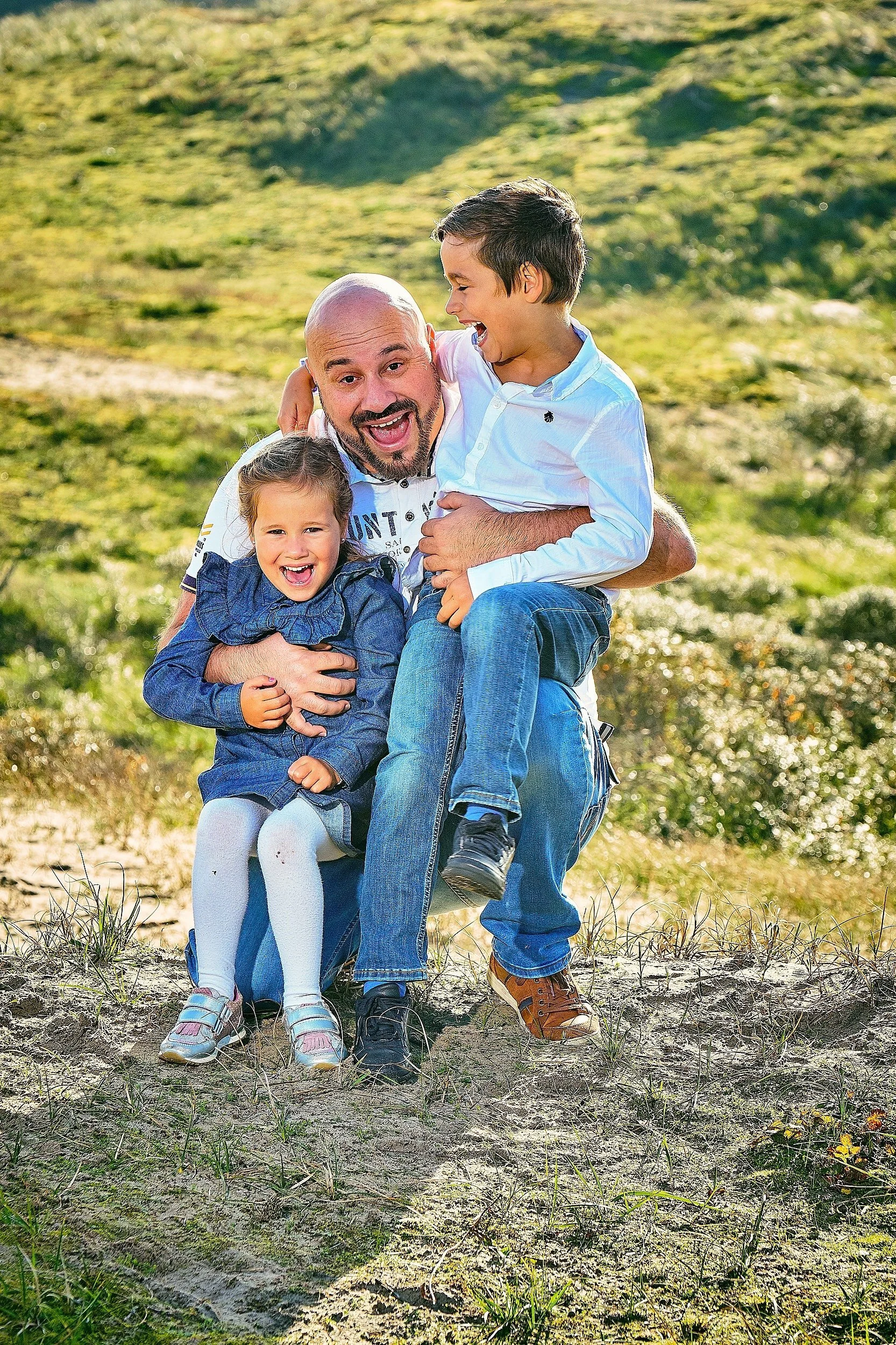Familie fotoshoot in de duinen en strand
