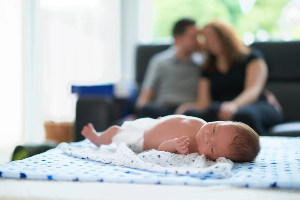 baby fotoshoot: leg de magie vast