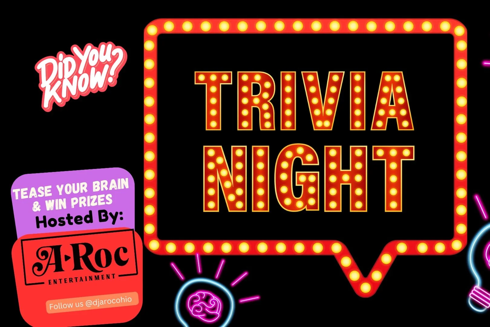 Trivia Night and Bingo Game Events provide by A-Roc Entertainment — A ...