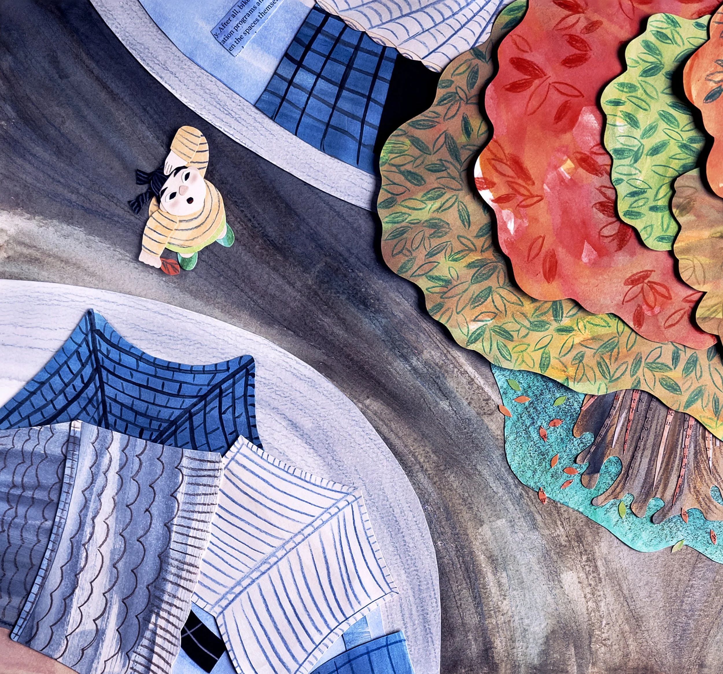 Paper Cut Collage Art & Kidlit Illustrations