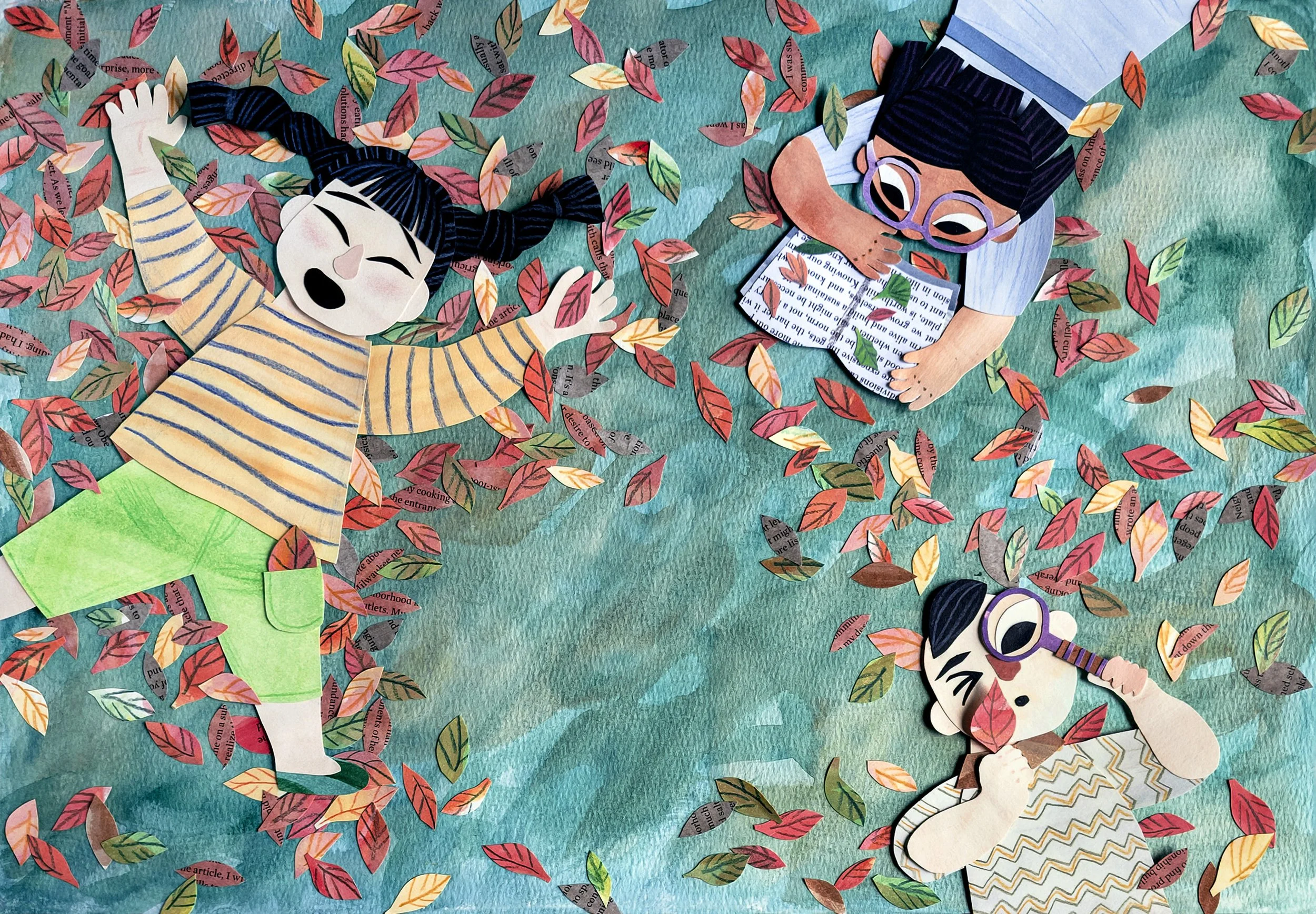 Illustrations — Paper Cut Collage Art and Kidlit Illustration