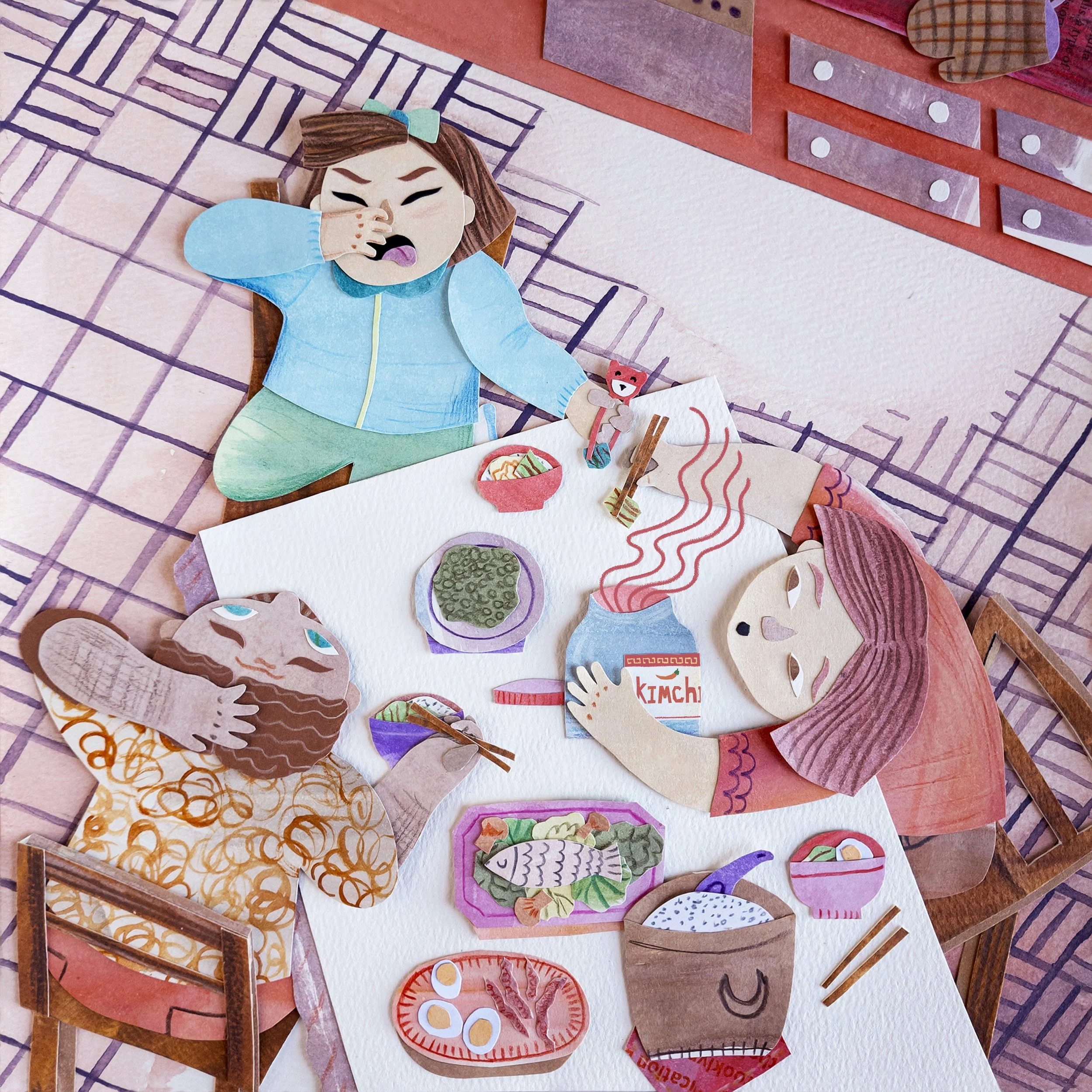 Illustrations — Paper Cut Collage Art and Kidlit Illustration