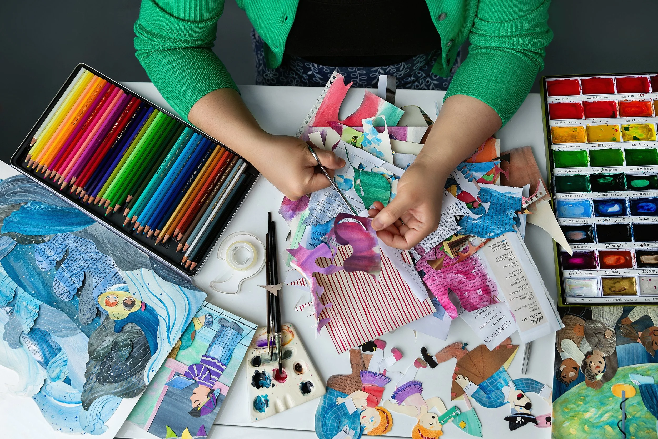 Bio — Paper Cut Collage Art and Kidlit Illustration