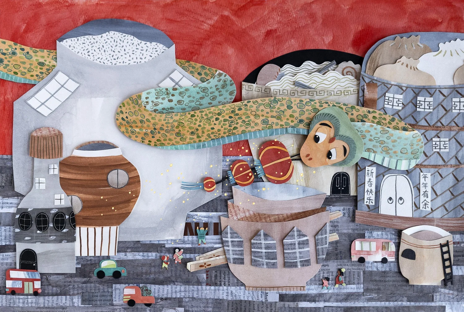 Illustrations — Paper Cut Collage Art and Kidlit Illustration