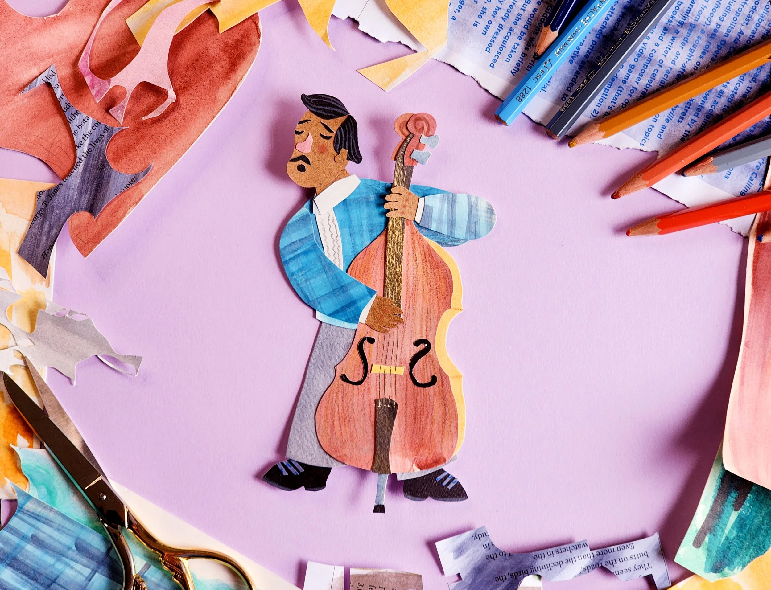 Paper Cut Collage Art & Kidlit Illustrations