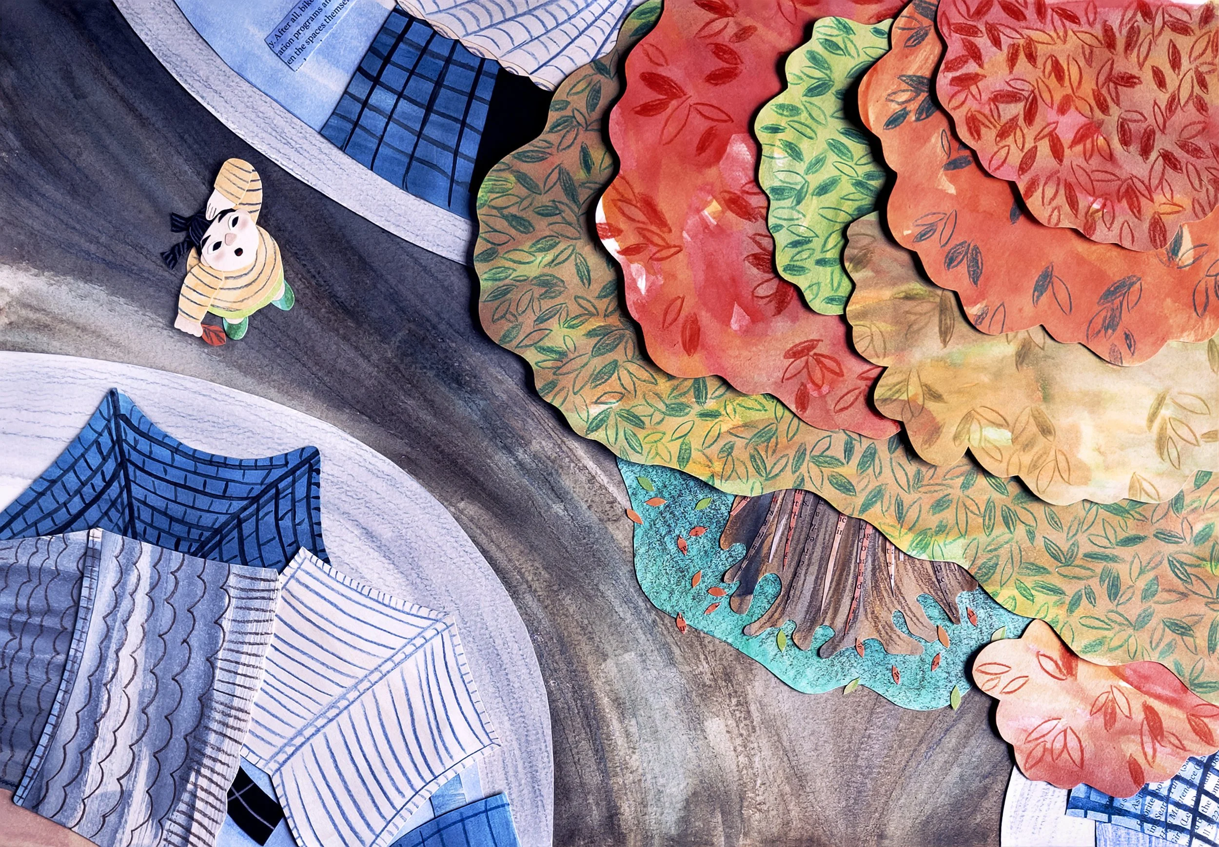 Illustrations — Paper Cut Collage Art and Kidlit Illustration