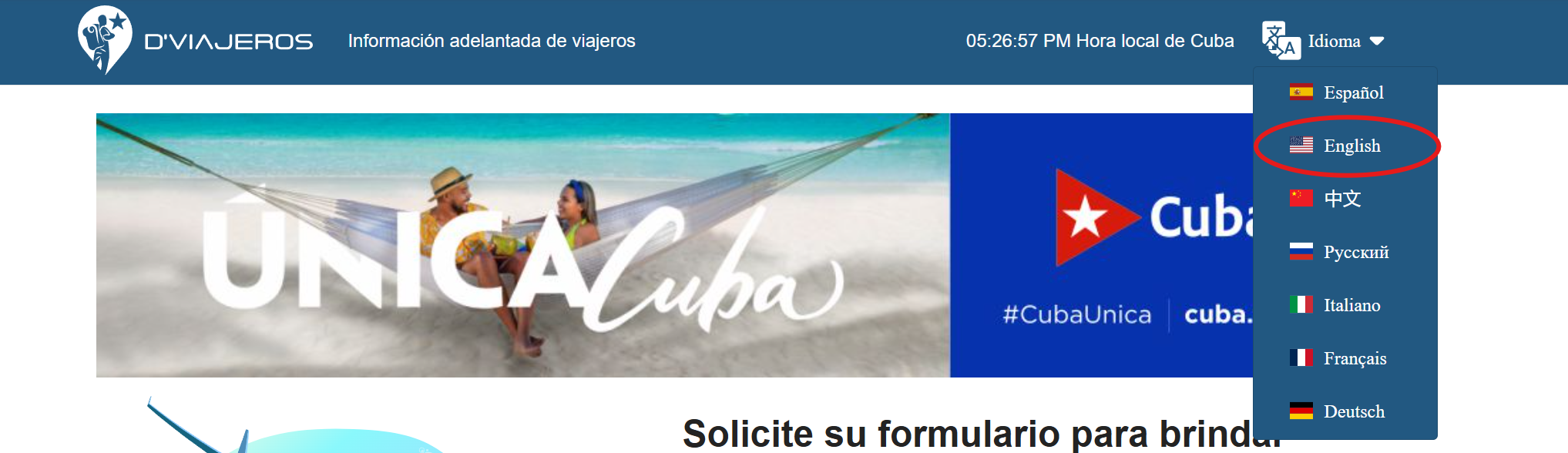 D'Viajeros Step-by-Step instructions (Cuban Customs) — Vive Mas Tours