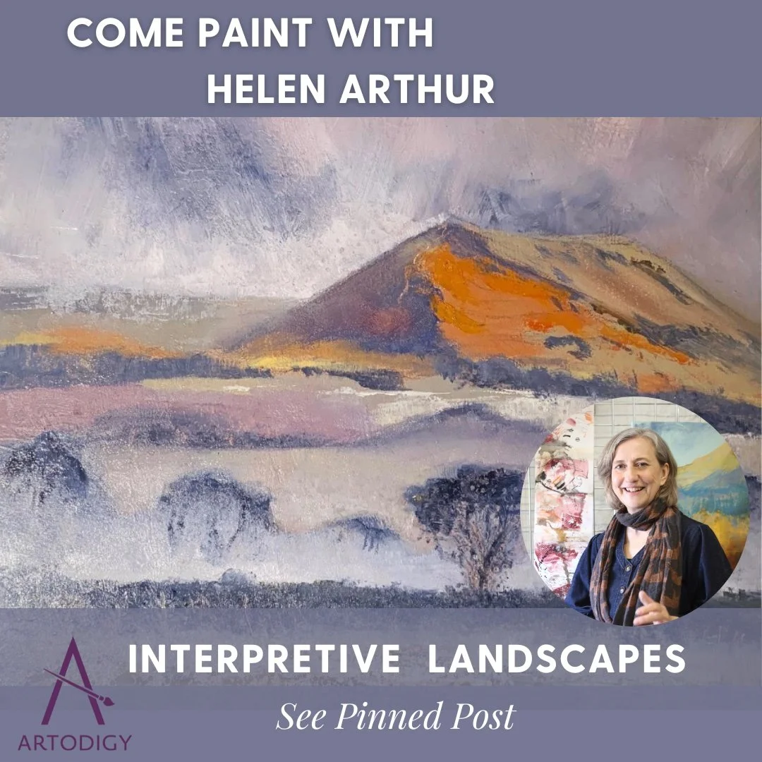 Online tutoring - abstracting the landscape — Helen Arthur Art