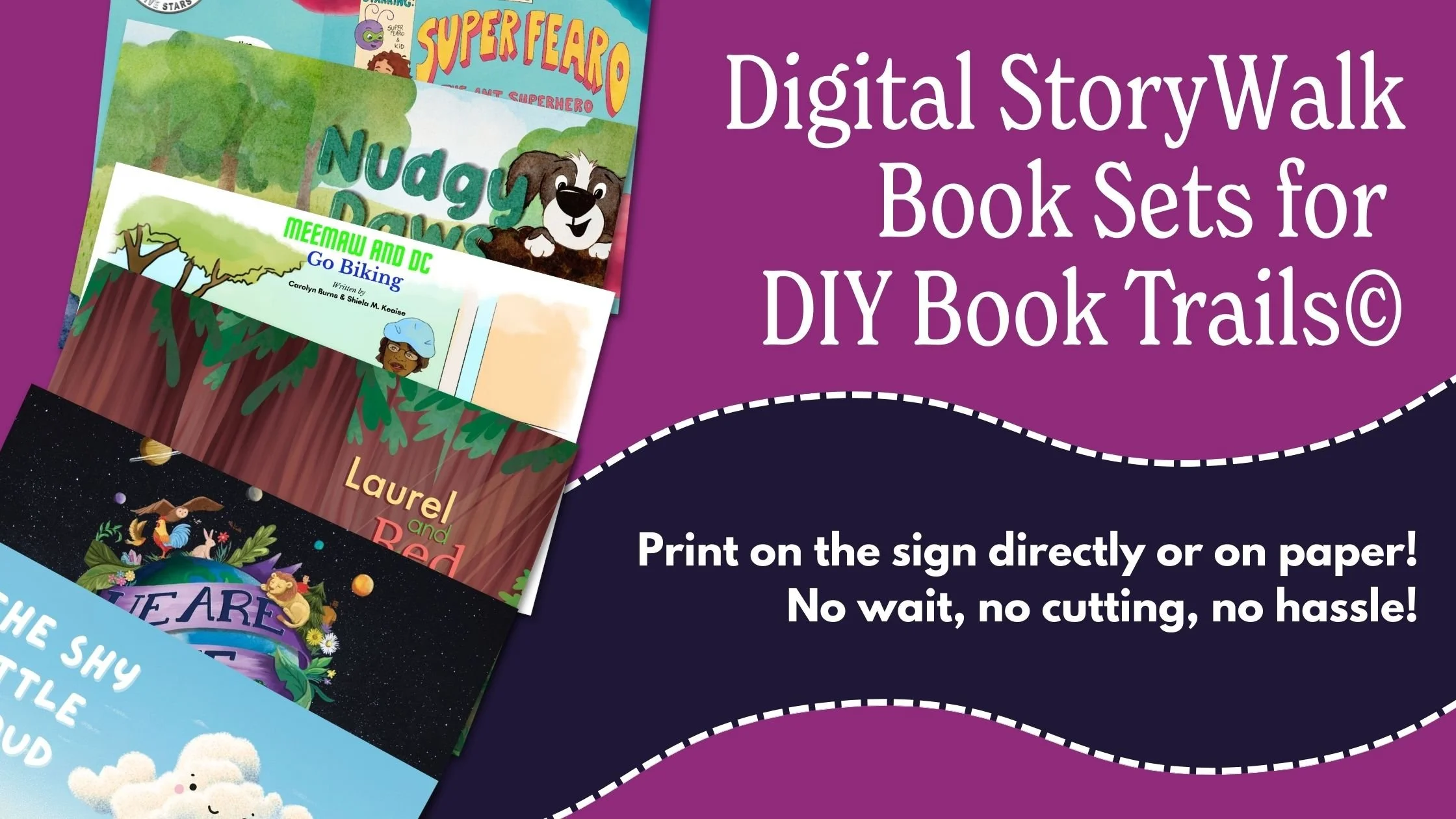 DIY StoryWalks Made Easy with Digital StoryWalk Book Sets — Lark Signs