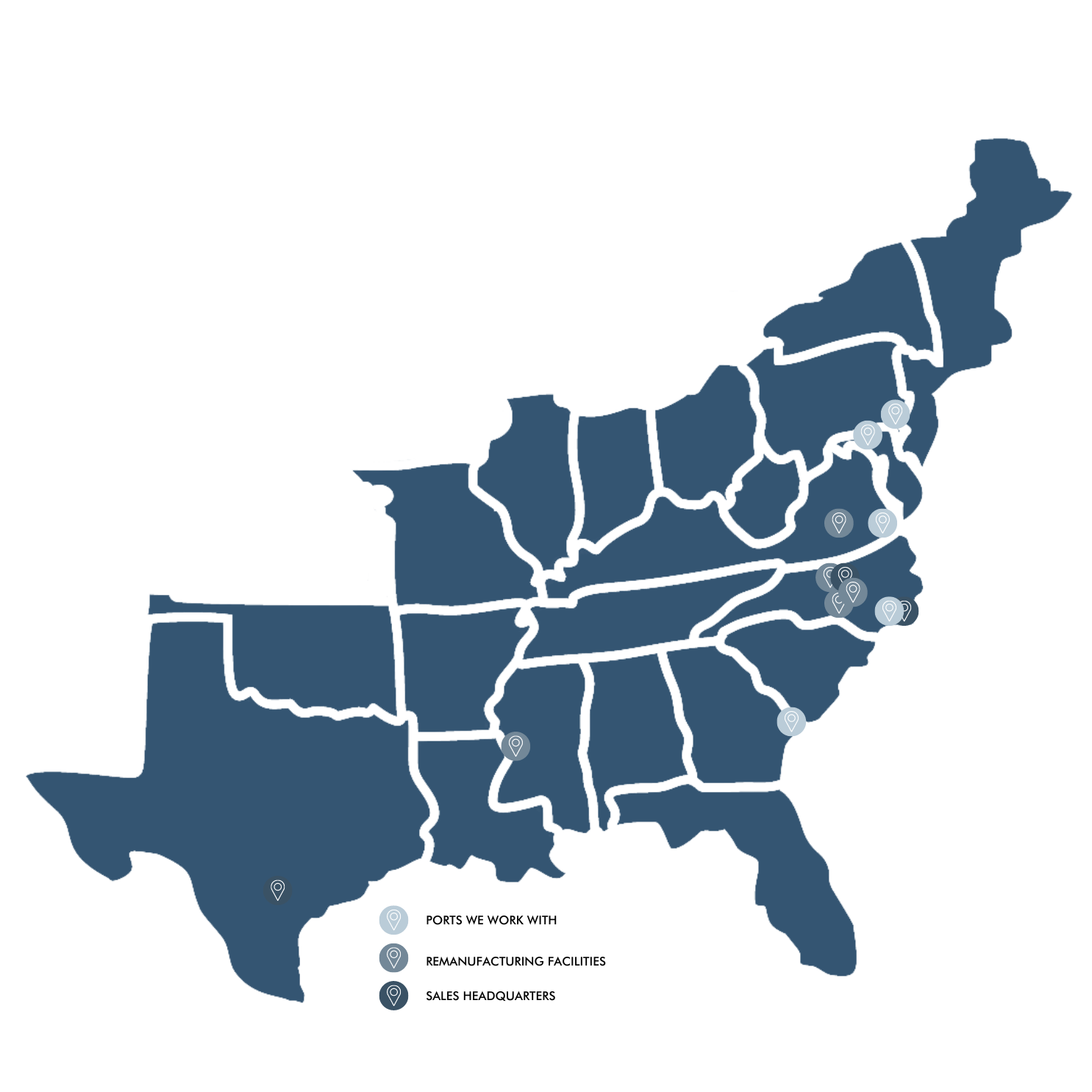 LOCATIONS | Find Us Nationwide — East Coast Lumber