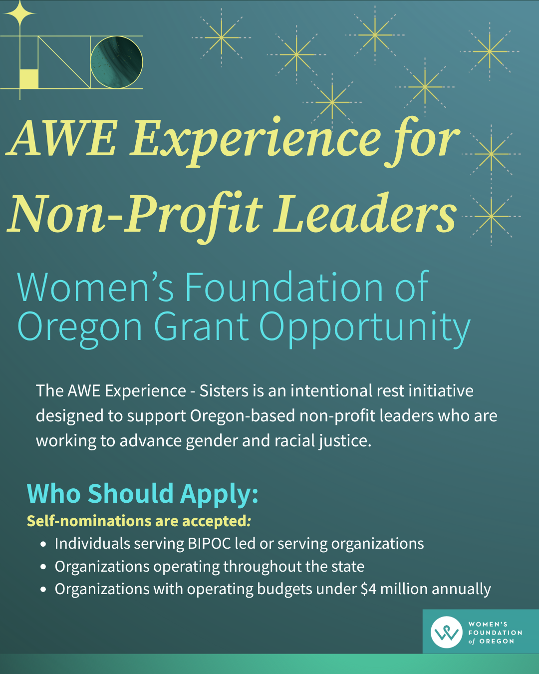 Time to Mark your Calendar! — Women's Foundation of Oregon