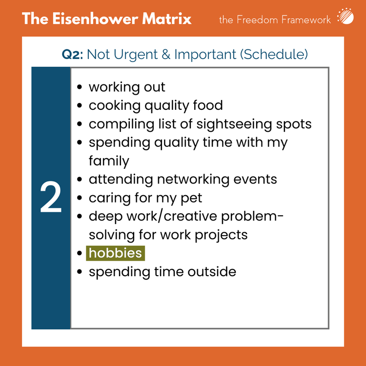 What Is the Eisenhower Matrix With Examples — the Freedom Framework