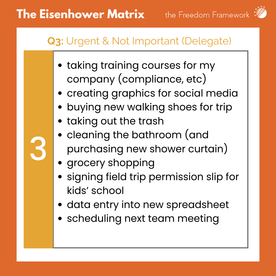 What Is the Eisenhower Matrix With Examples — the Freedom Framework