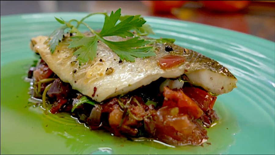 Lavraki me Elies – Branzino with Olives — The Life Of Loi