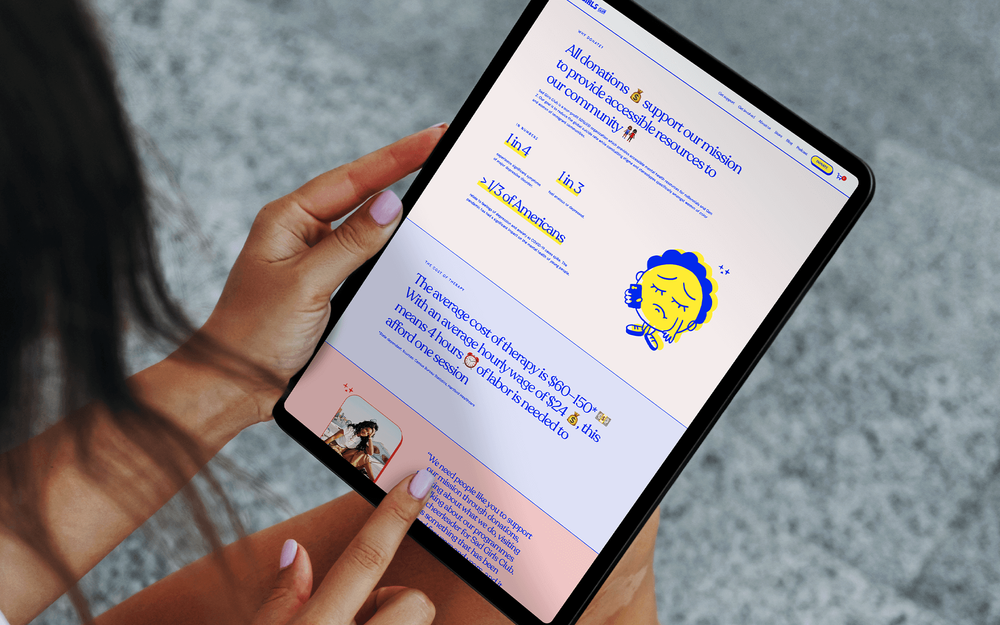 Branding & website design for Sad Girls Club — Tickety Boo Creative
