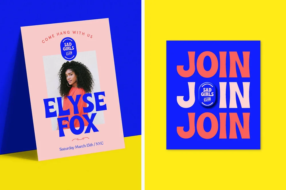 Branding & website design for Sad Girls Club — Tickety Boo Creative
