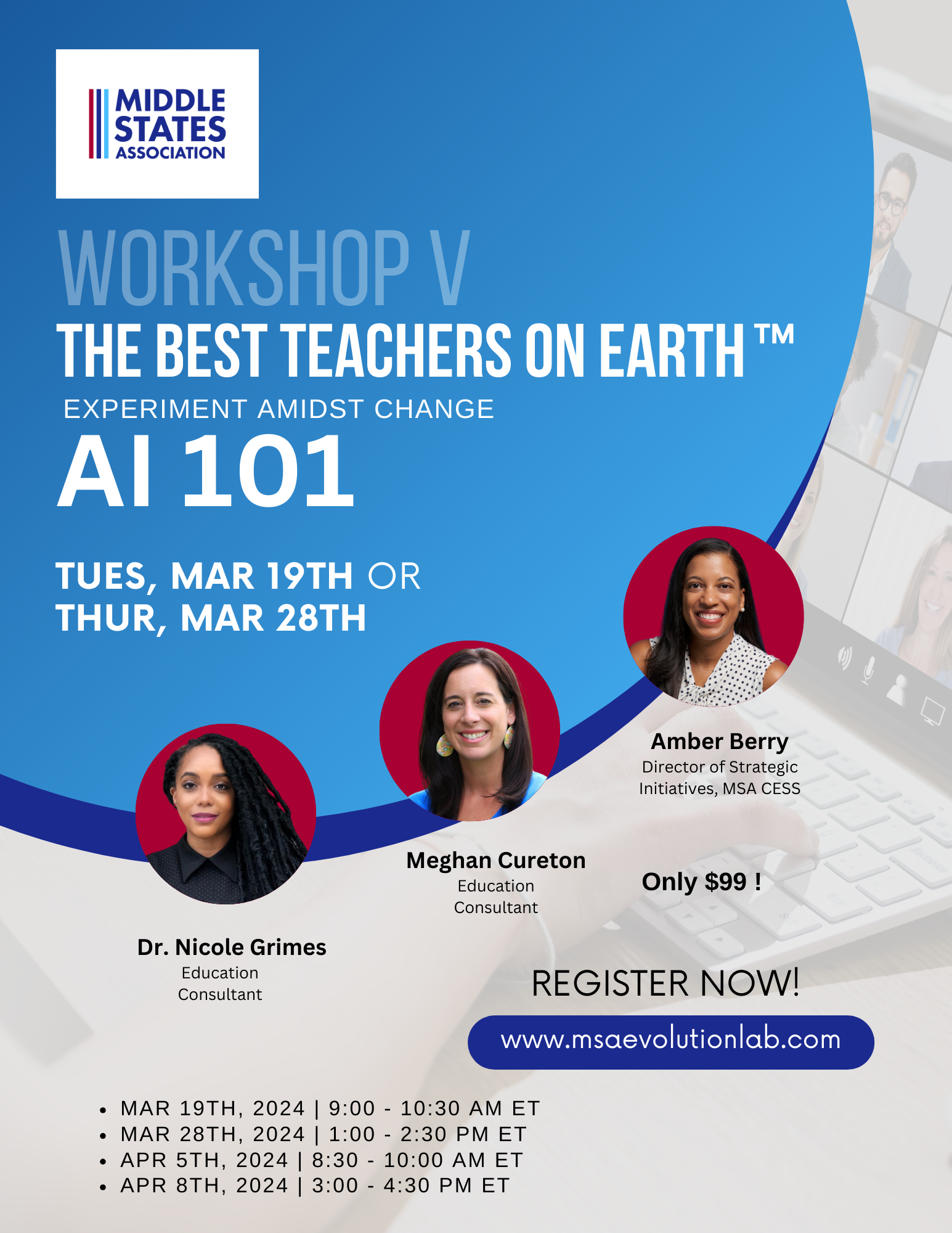 BTOE Workshop V: Experiment Amidst Change — MSA