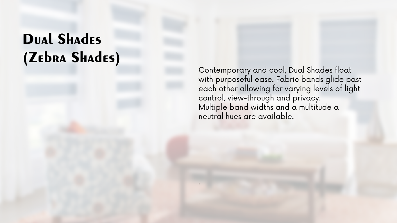 Dual Shades — Monadnock Shutter & Shade