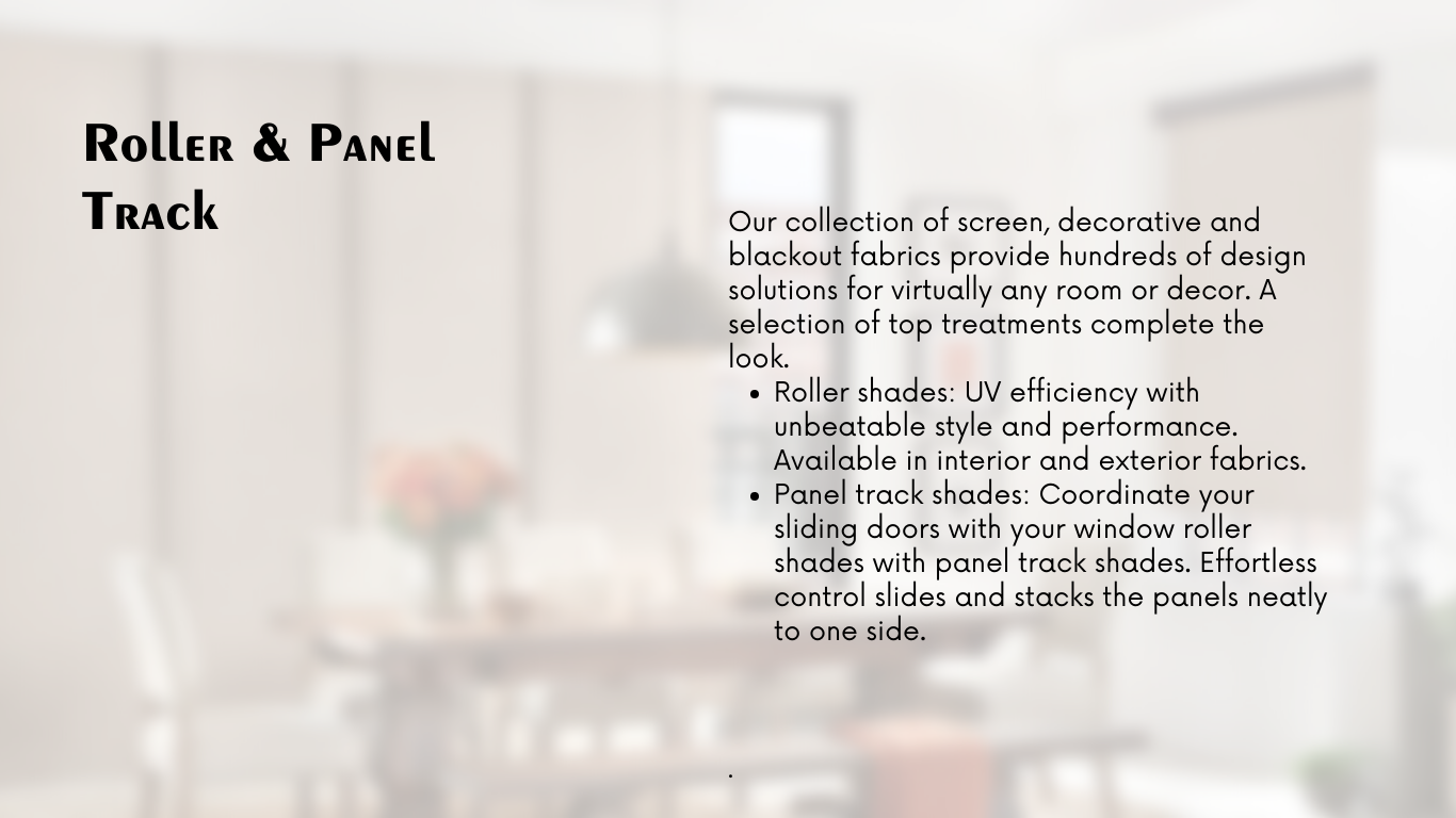 Roller & Panel Track — Monadnock Shutter & Shade