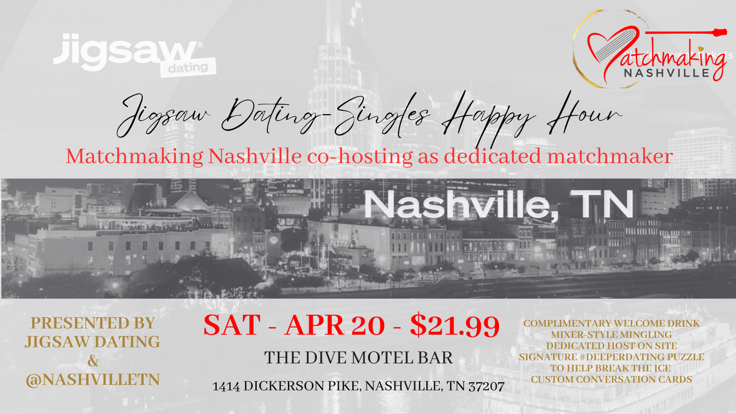 Upscales Singles Mixers in Nashville. Curated events for Singles ...