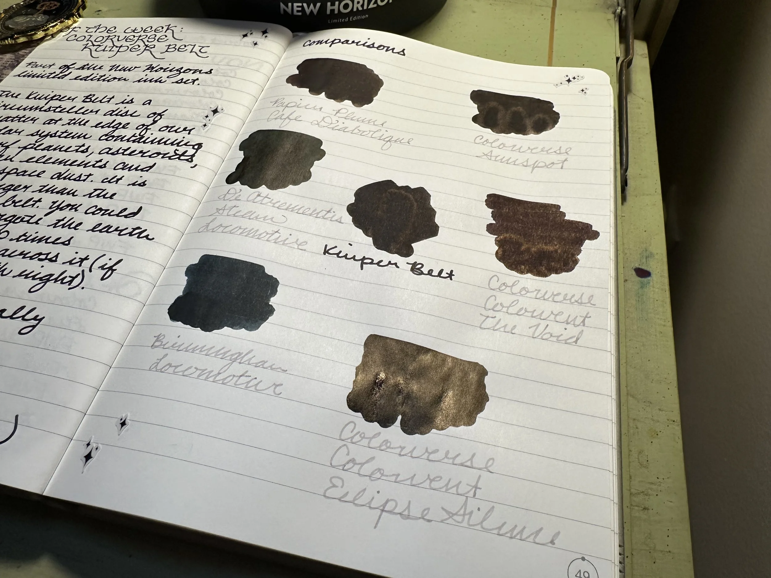 Ink of the Week: Colorverse Kuiper Belt — Dime Novel Raven