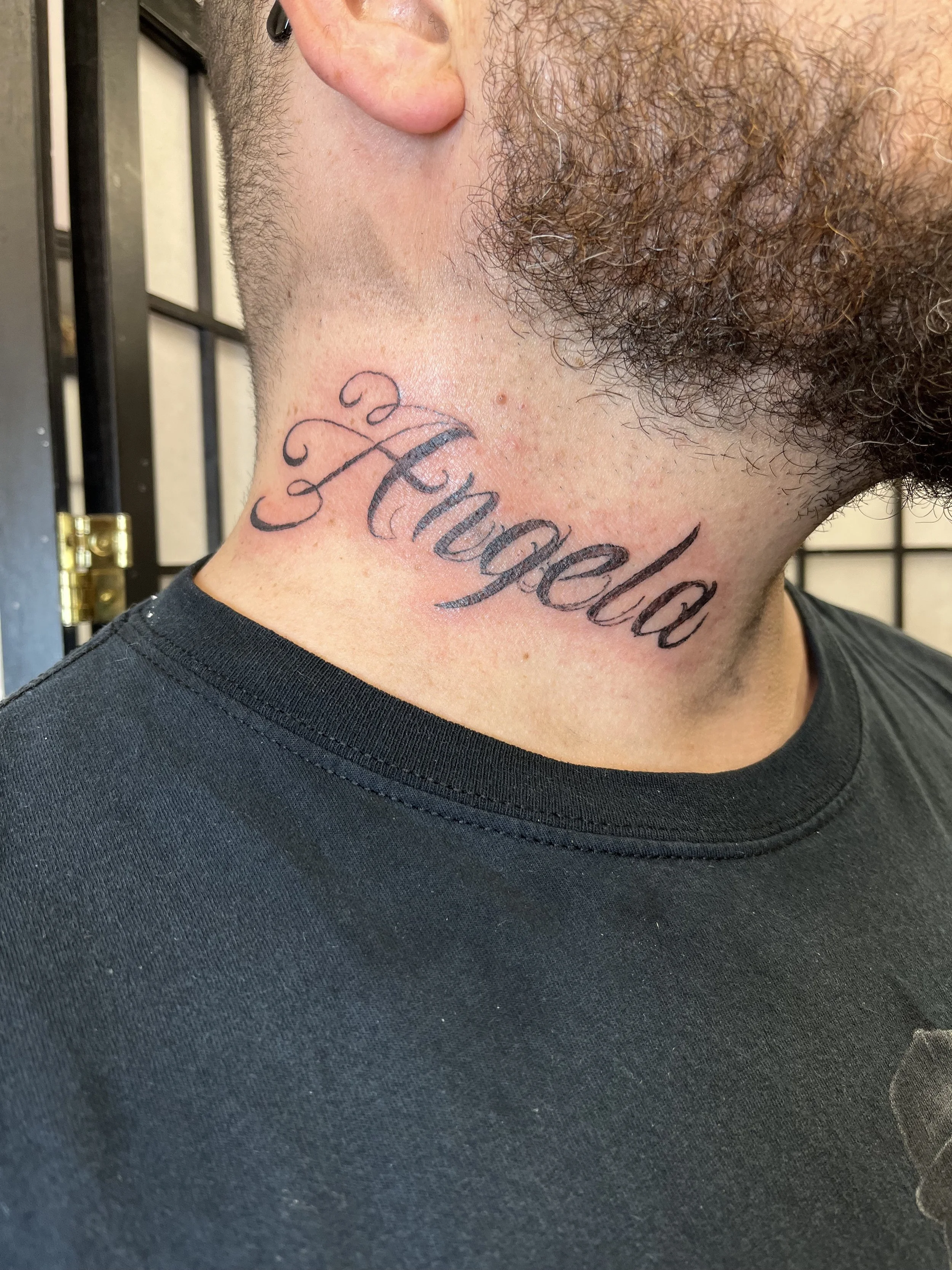 Name Neck Tattoos