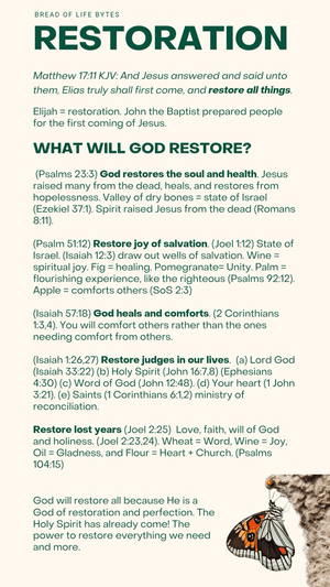 What Will God Restore? — Raising GENERATION Zion