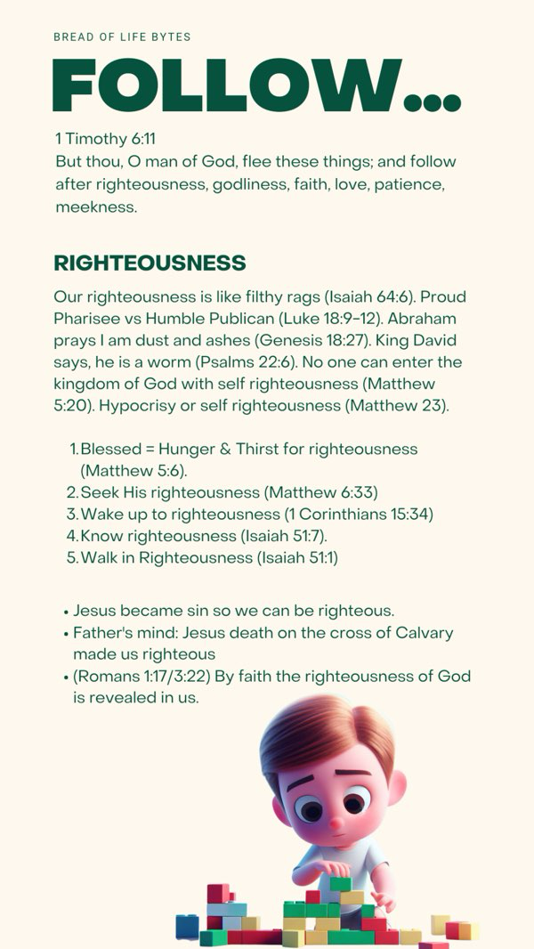 Follow the righteousness of God — Raising GENERATION Zion