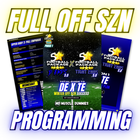 Defensive End and Tight End Training Plans — 5 Star Football Package