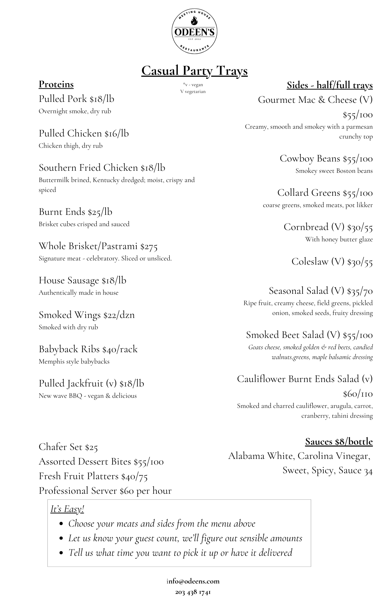 Oak Hills, Norwalk — ODEEN'S RESTAURANTS