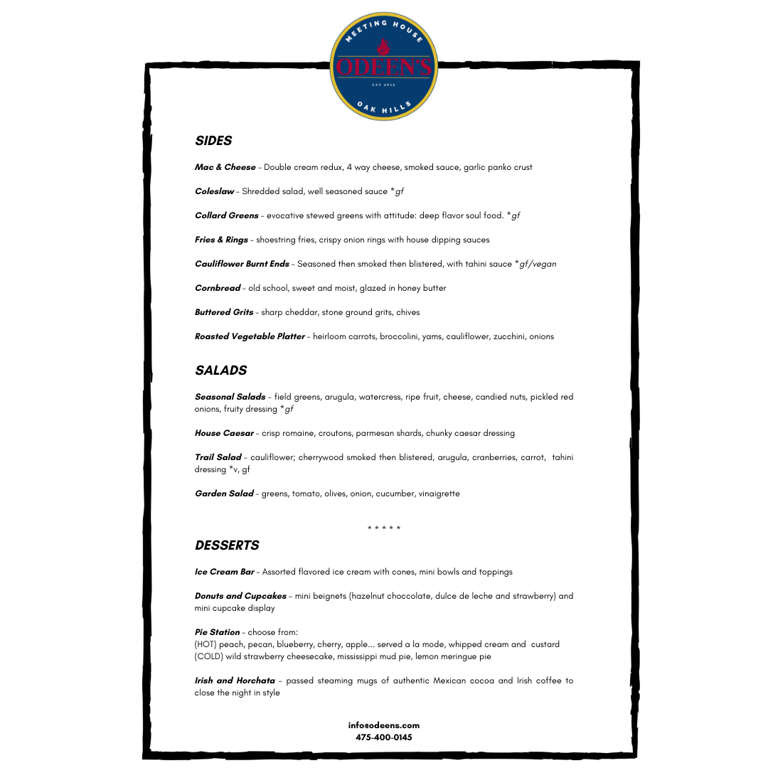 Oak Hills, Norwalk — ODEEN'S RESTAURANTS