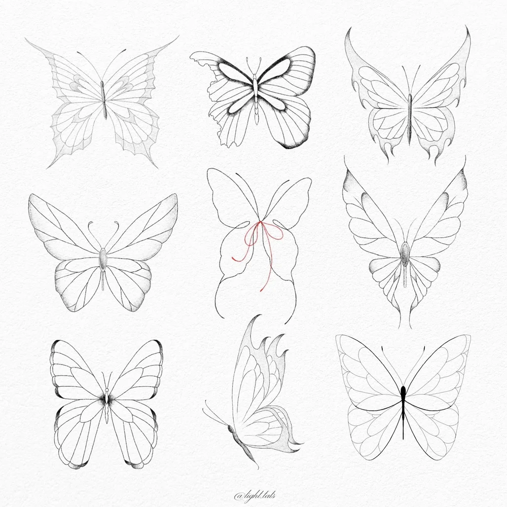 Butterfly Flash Tattoos and Designs — UPLIFT Tattoo