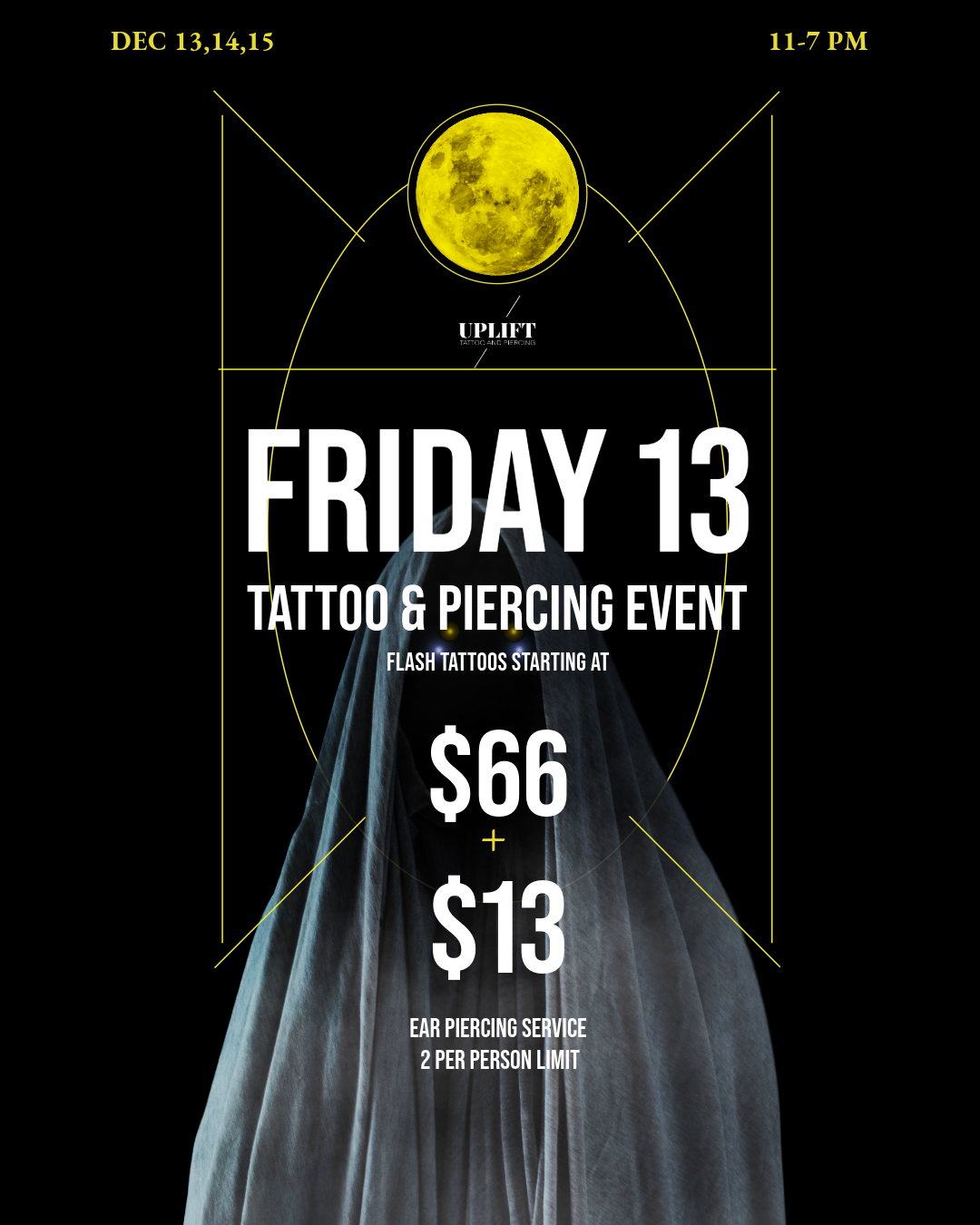 Friday the 13th Flash Tattoo — UPLIFT Tattoo