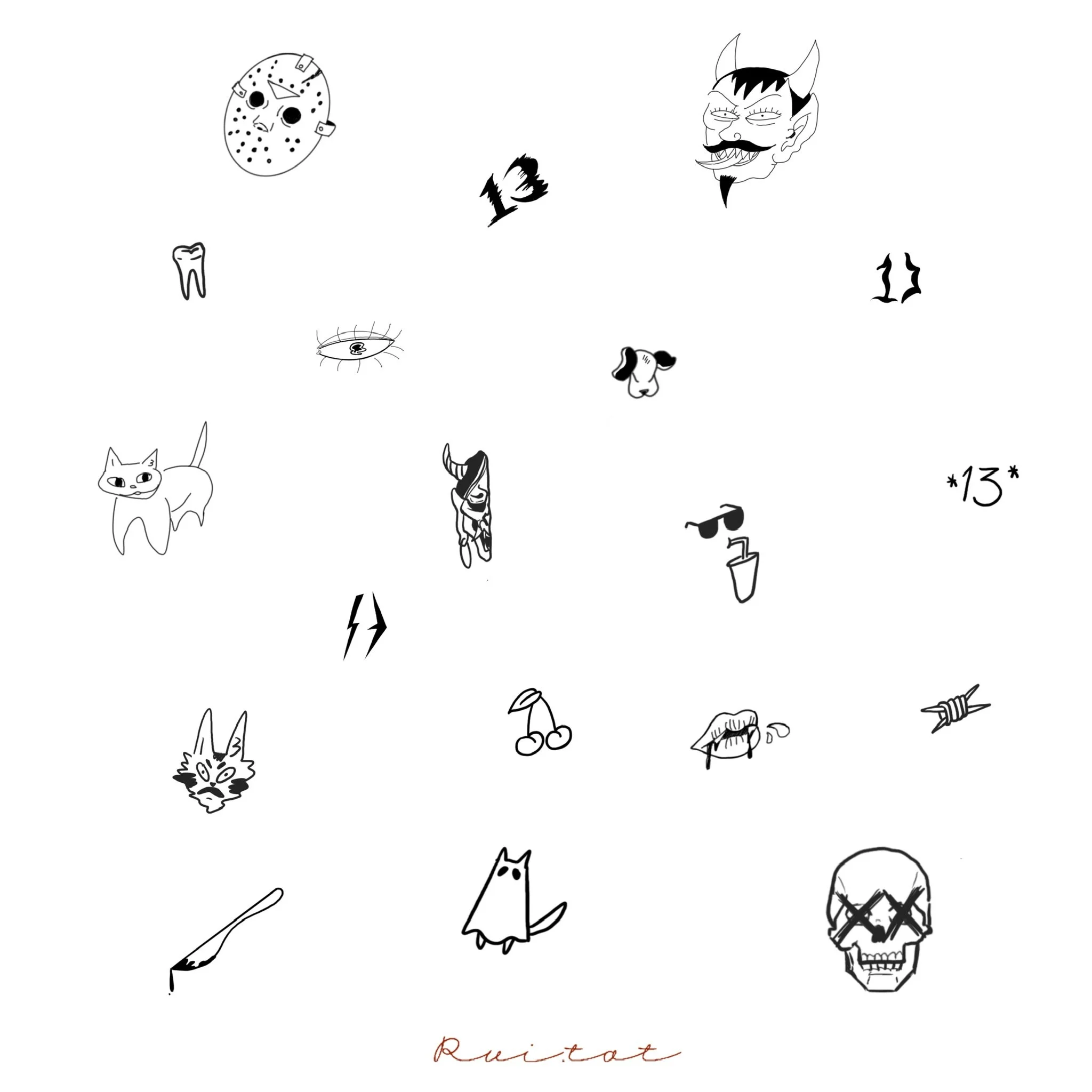 Friday the 13th Flash Tattoo — UPLIFT TATTOO & PIERCING