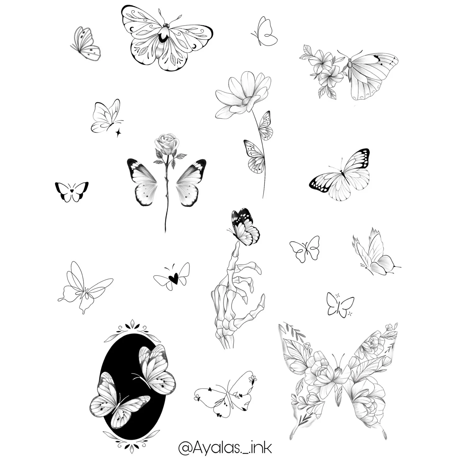 Butterfly Flash Tattoos and Designs — UPLIFT Tattoo