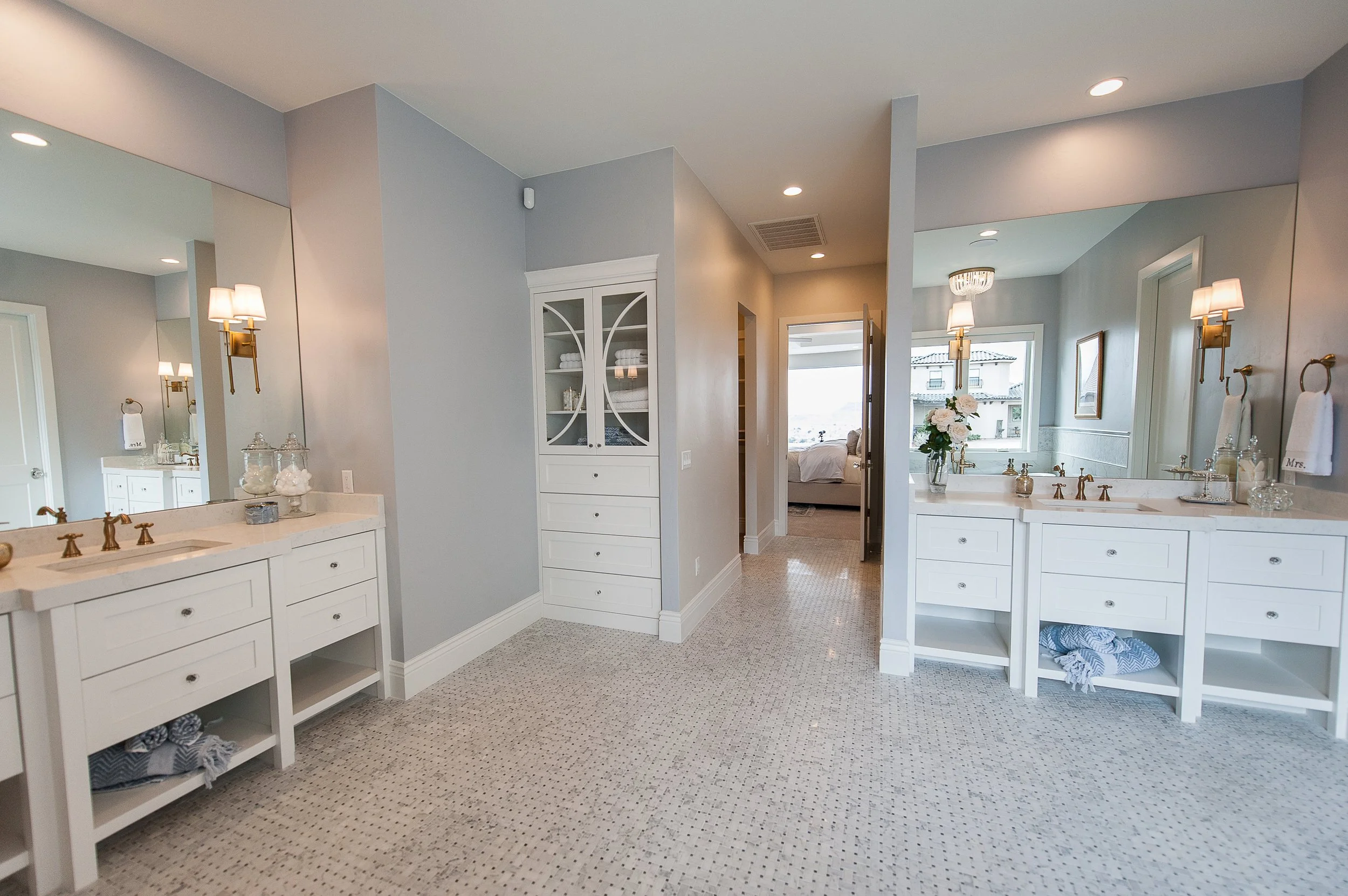 Bathroom — Custom Finish Cabinets