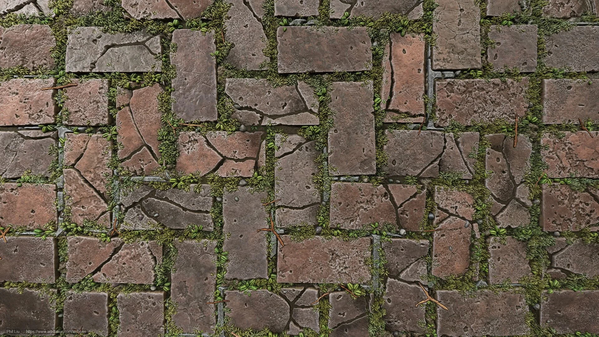 University Brick Texture — Art of Philip Liu