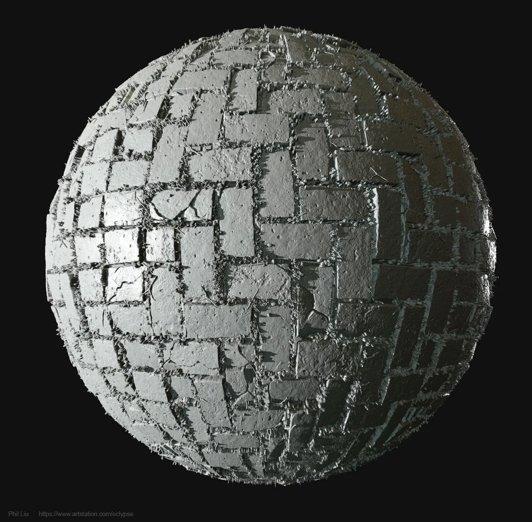 University Brick Texture — Art of Philip Liu