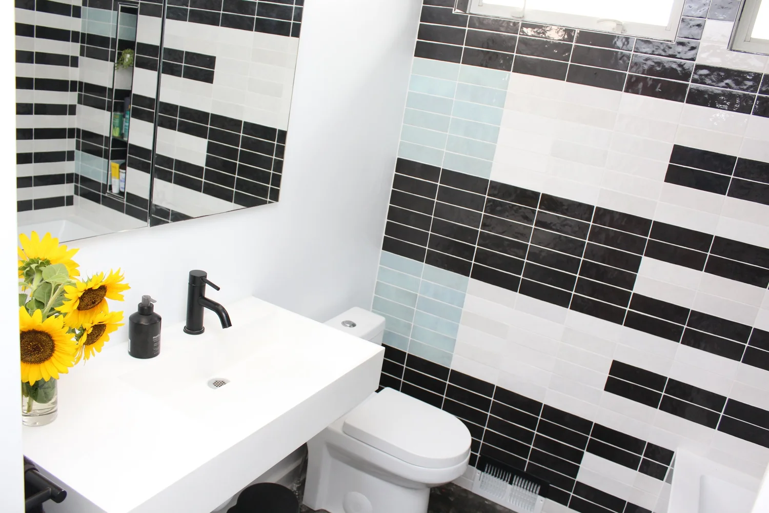Site specific tile pattern layout for residential bathroom — Molly ...