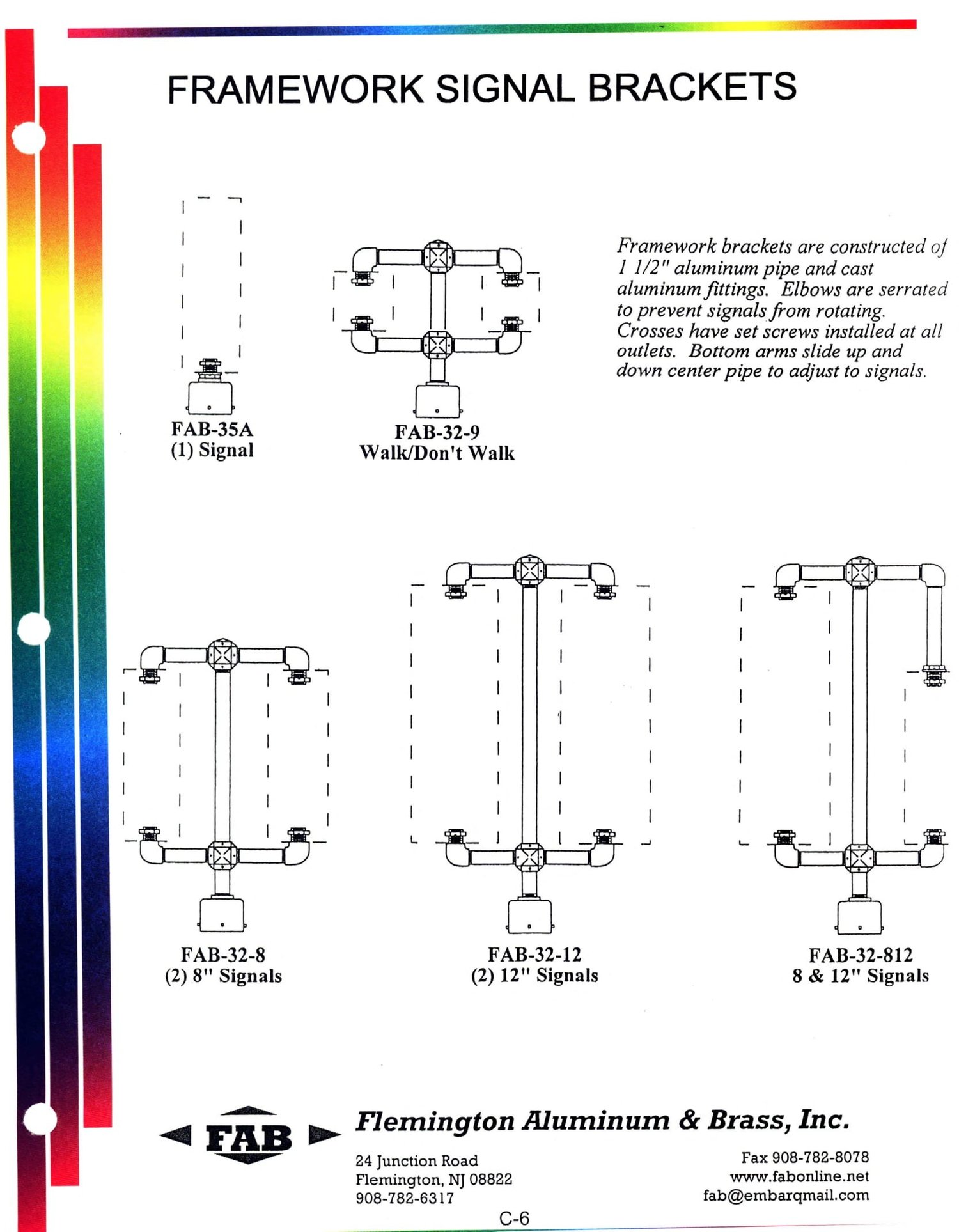 Framework Signal Brackets — Flemington Aluminum & Brass