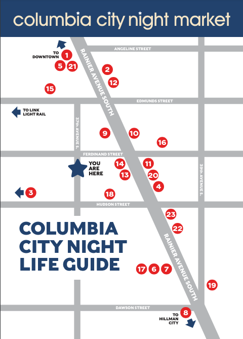 Columbia City Night Market | Explore & Enjoy — Peace Peloton