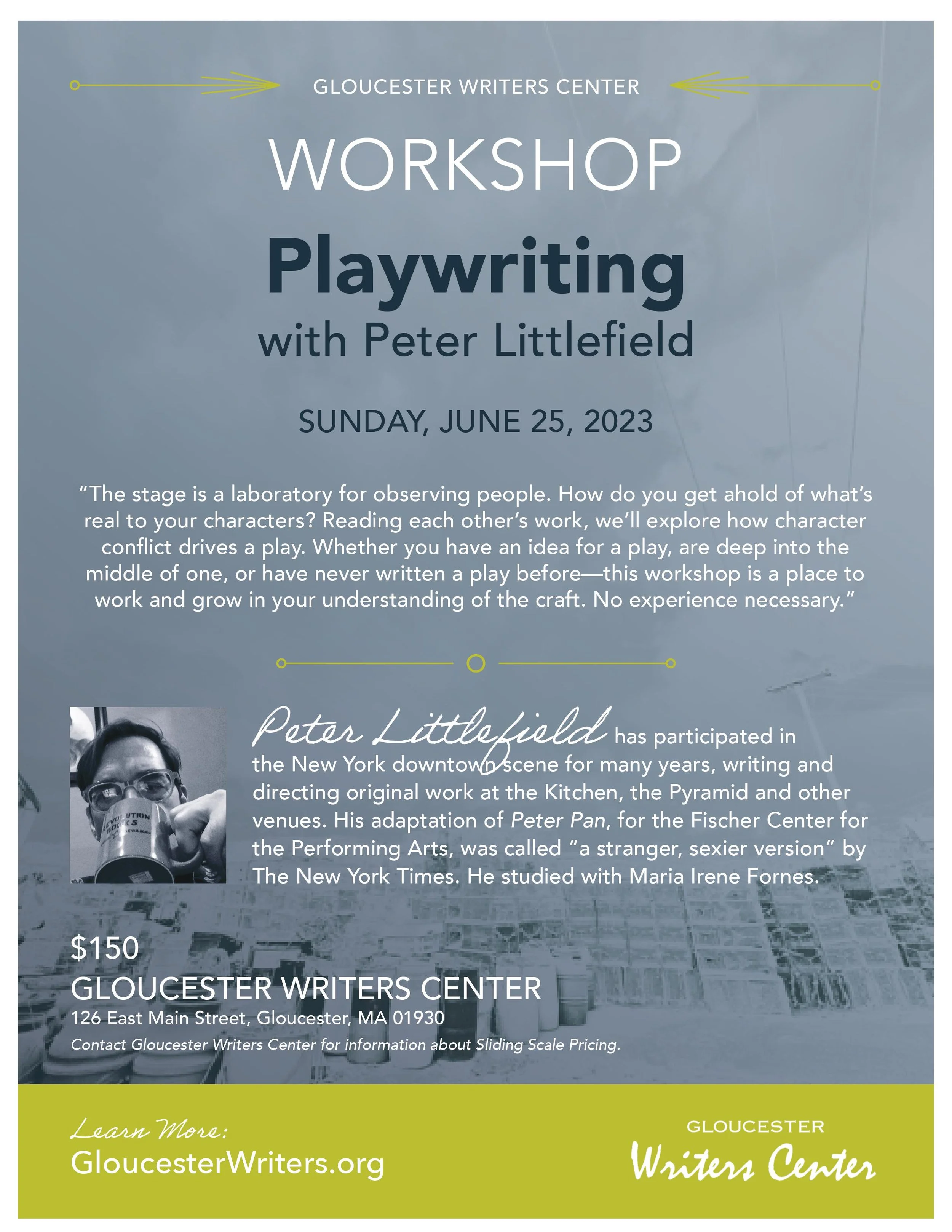 Workshops + Groups — Gloucester Writers Center