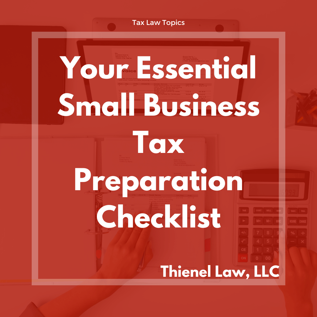 Your Essential Small Business Tax Preparation Checklist: Avoid Common ...