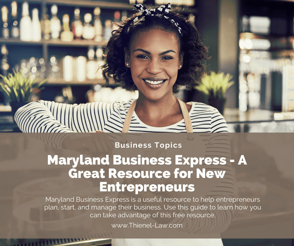 Maryland Business Express - A Great Resource for New Entrepreneurs ...
